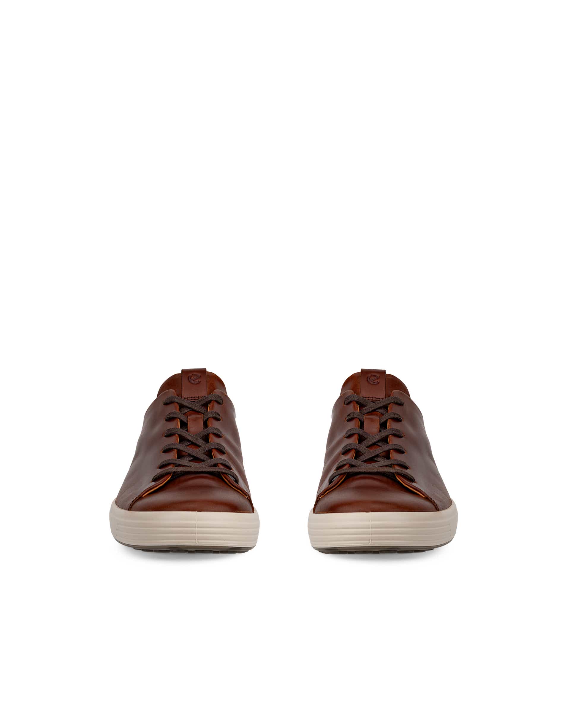 Men's ECCO® Soft 7 Leather Lace-Up Shoe | Brown