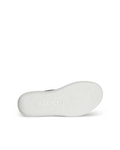 Men's ECCO® Soft Zero Leather Sneaker | Blue