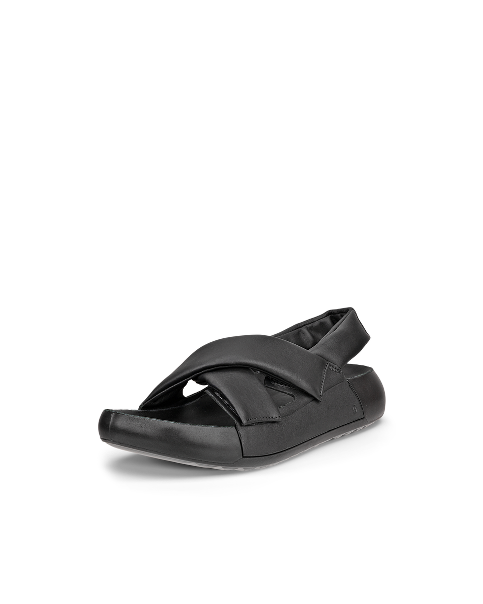 Women's ECCO® Cozmo PF Leather Sandal | Black