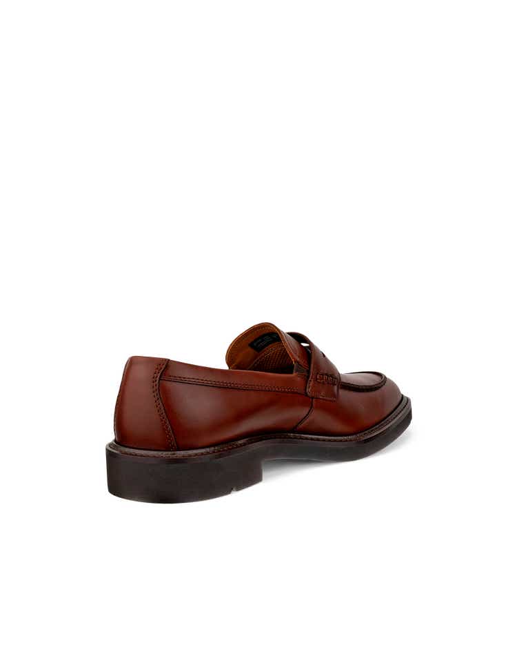 Men's ECCO® Metropole London Leather Penny Loafer | Brown
