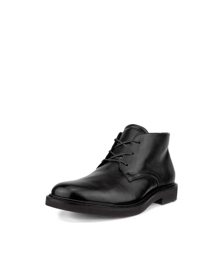 Men's ECCO® Metropole London Leather Chukka Boot | Black
