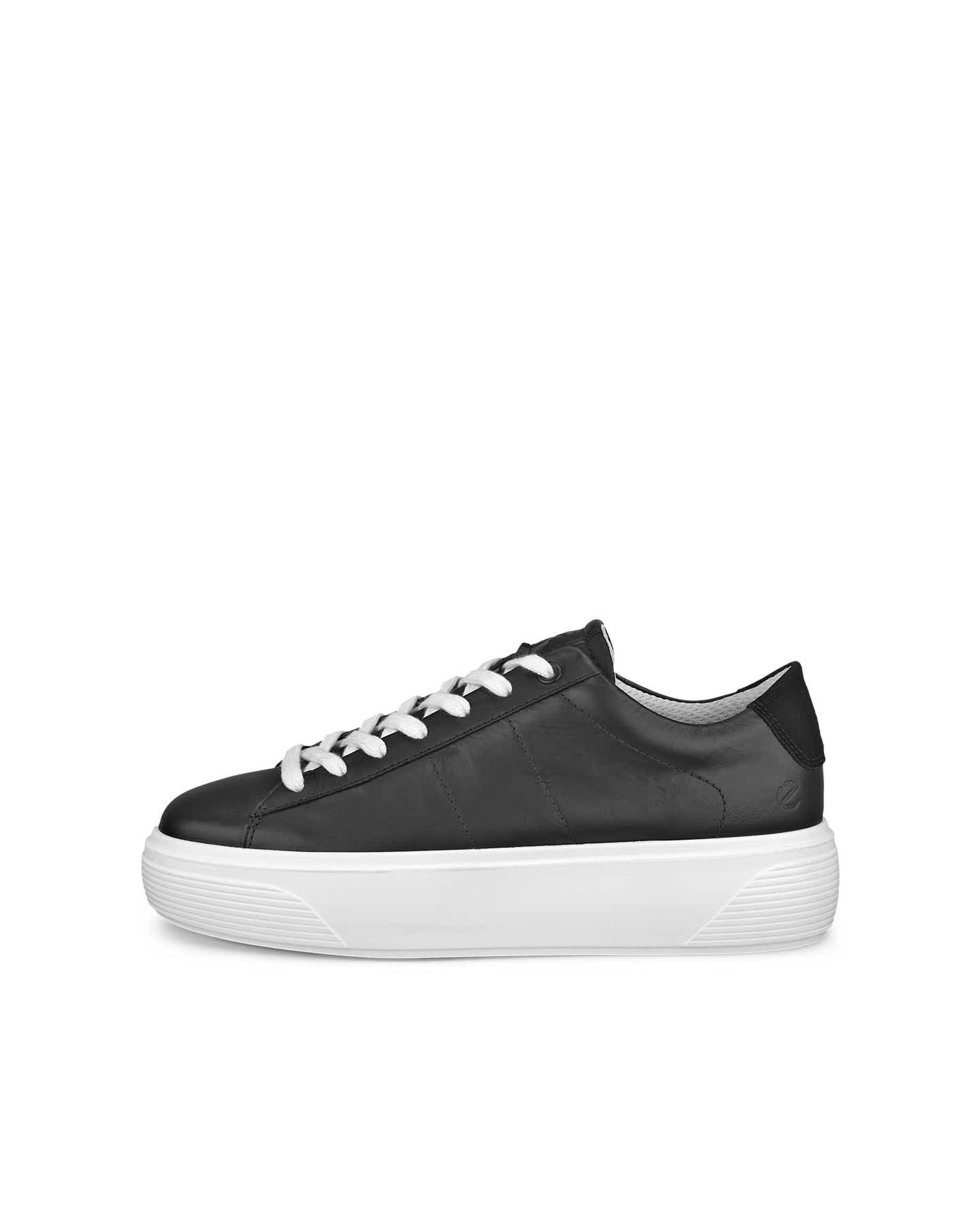 Women's ECCO® Street Platform Leather Sneaker | Black