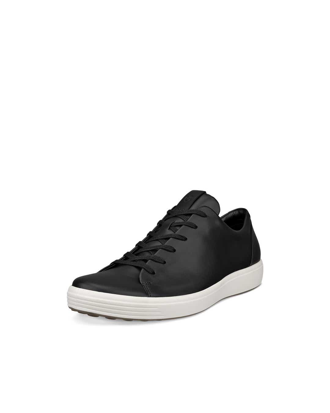Men's ECCO® Soft 7 Leather Lace-Up Shoe | Black