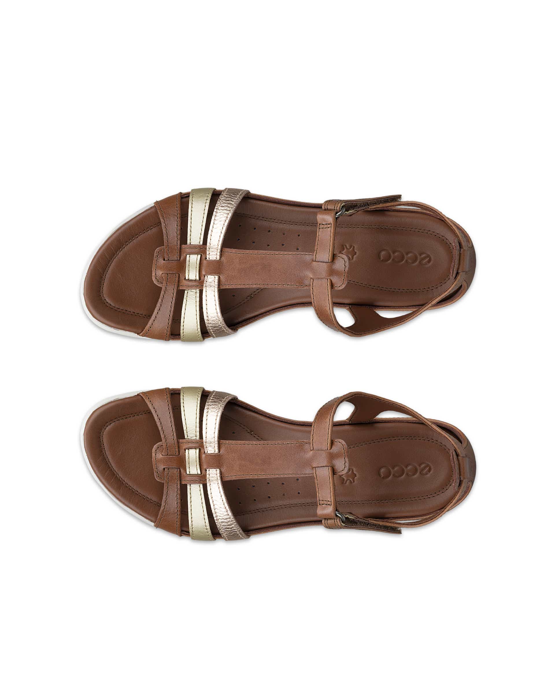 Women's ECCO® Flash Leather T-Bar Sandal | Brown