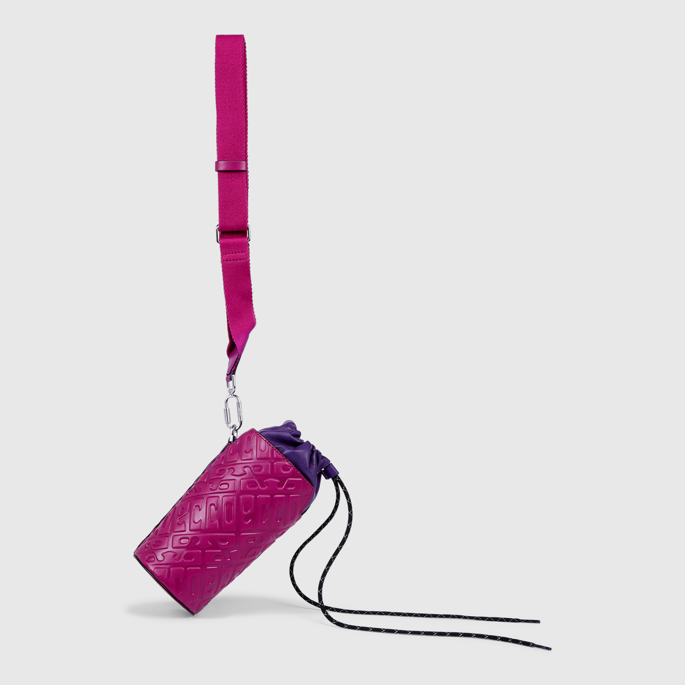 ECCO® E Leather Sling Monogram Bag | Red