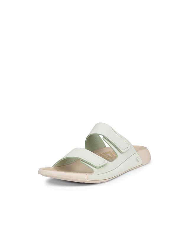ECCO Cozmo Sandal ウィメンズ ヌバック2ストラップサンダル | グリーン