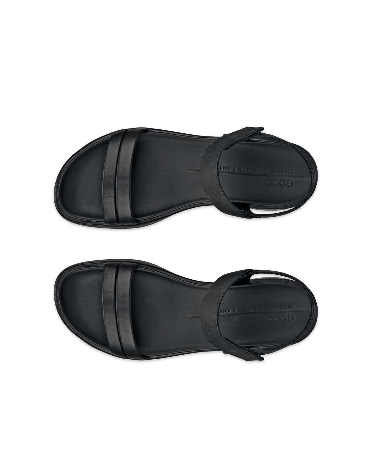Women's ECCO® Flowt Wedge LX Leather Sandal | Black