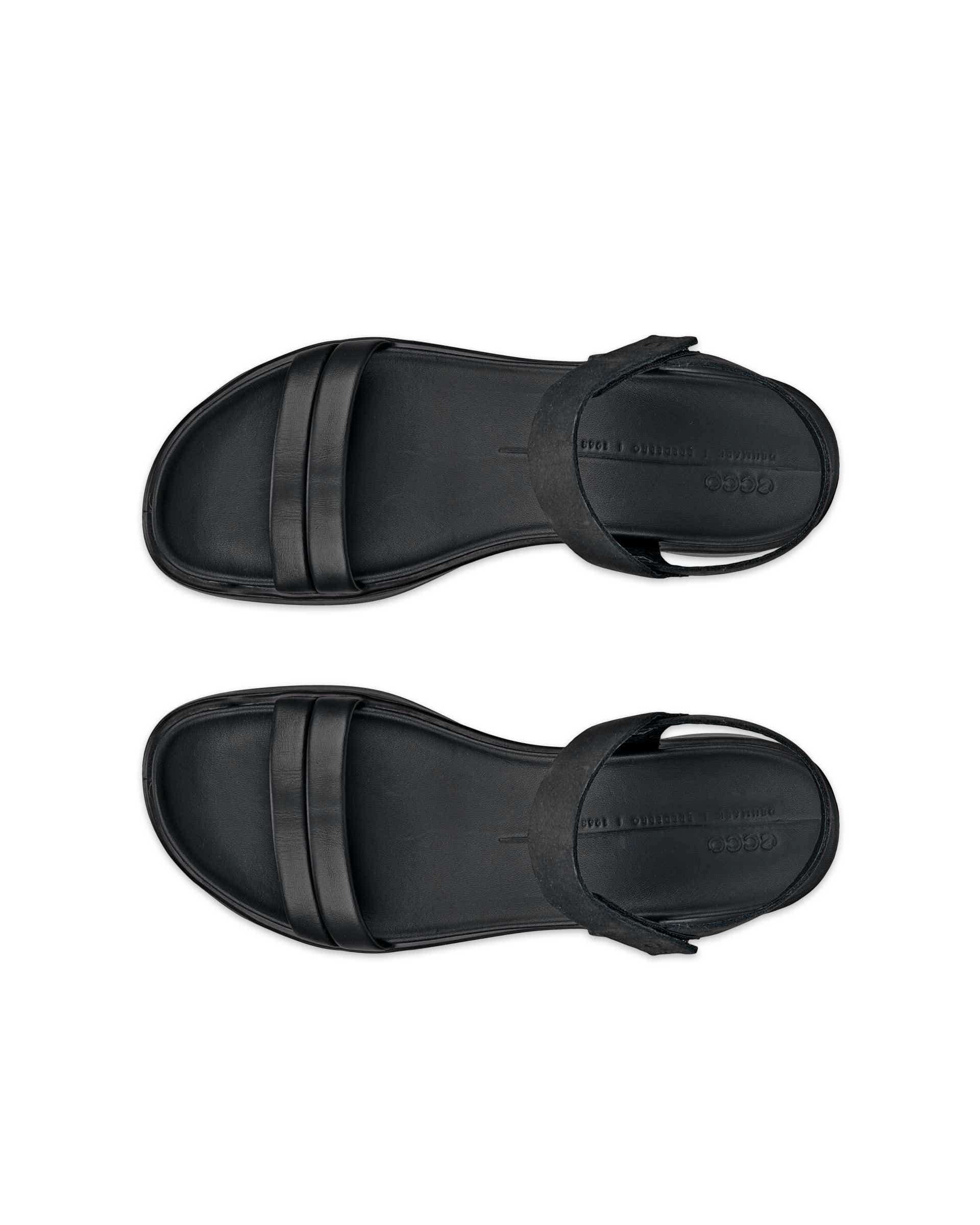 Women's ECCO® Flowt Wedge LX Leather Sandal | Black