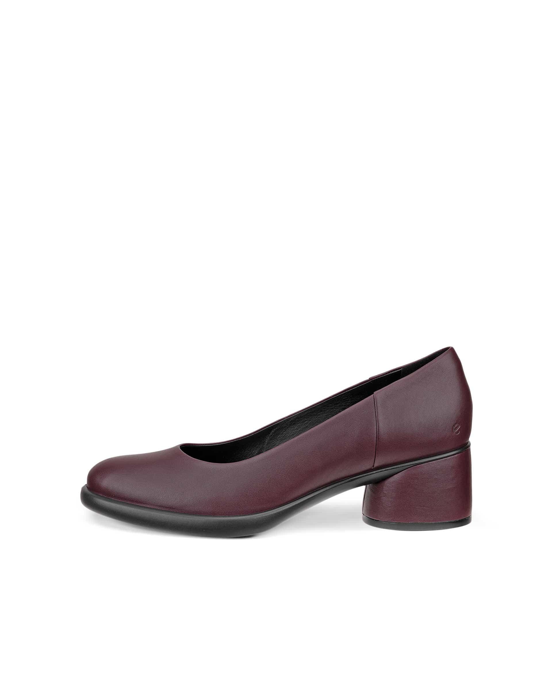 Women's ECCO® Sculpted LX 35 Leather Block-Heeled Pump | Purple