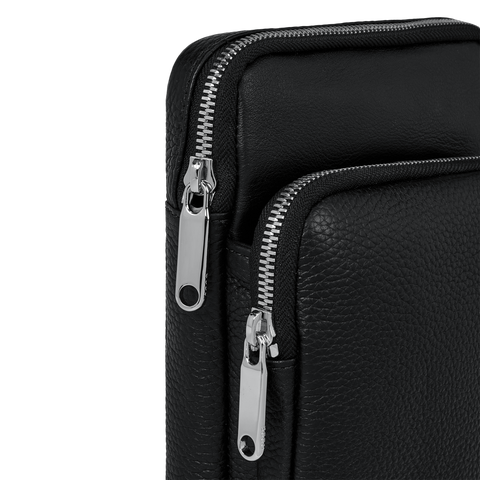 ECCO® Textureblock Leather Crossbody Bag | Black