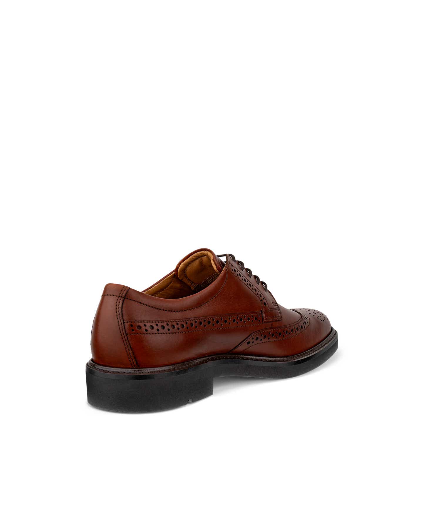 Men's ECCO® Metropole London Leather Brogue Shoe | Brown