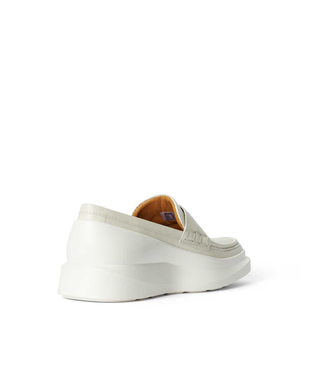 ECCO®.Kollektive Trucker Leather Loafer | White