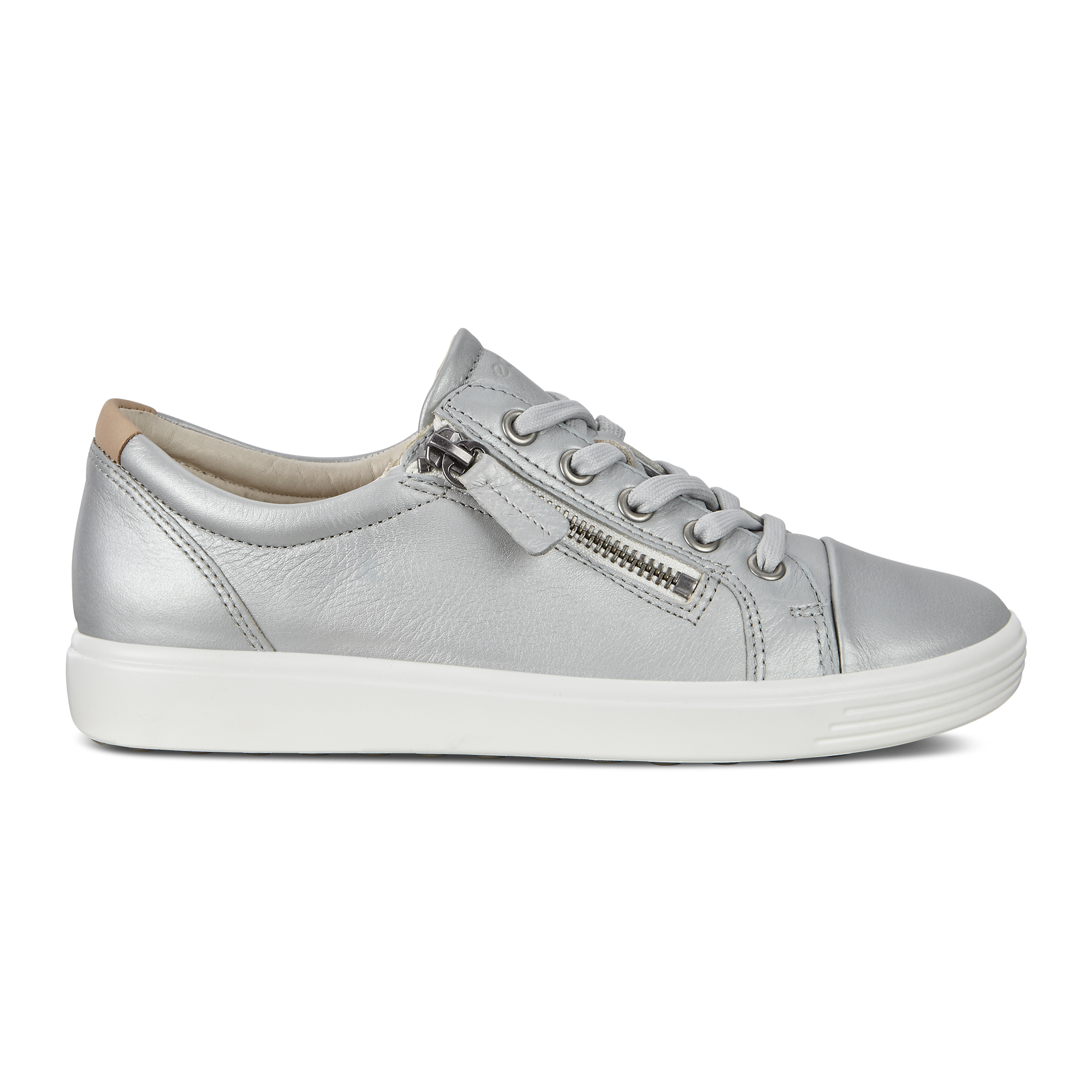 ECCO Women's Soft 7 Side Zip Sneakers | Grey