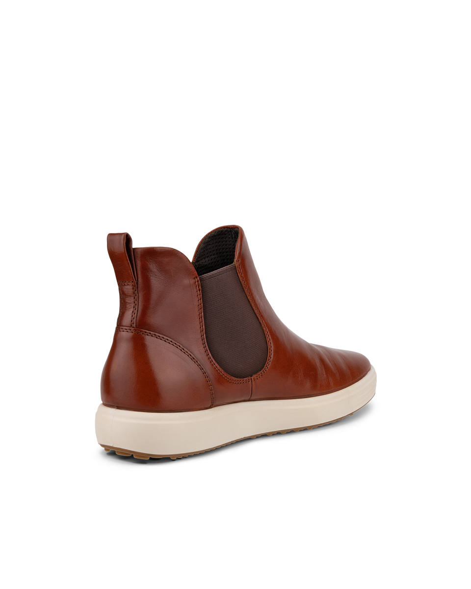 Women's ECCO® Soft 7 Leather Chelsea Boot | Brown