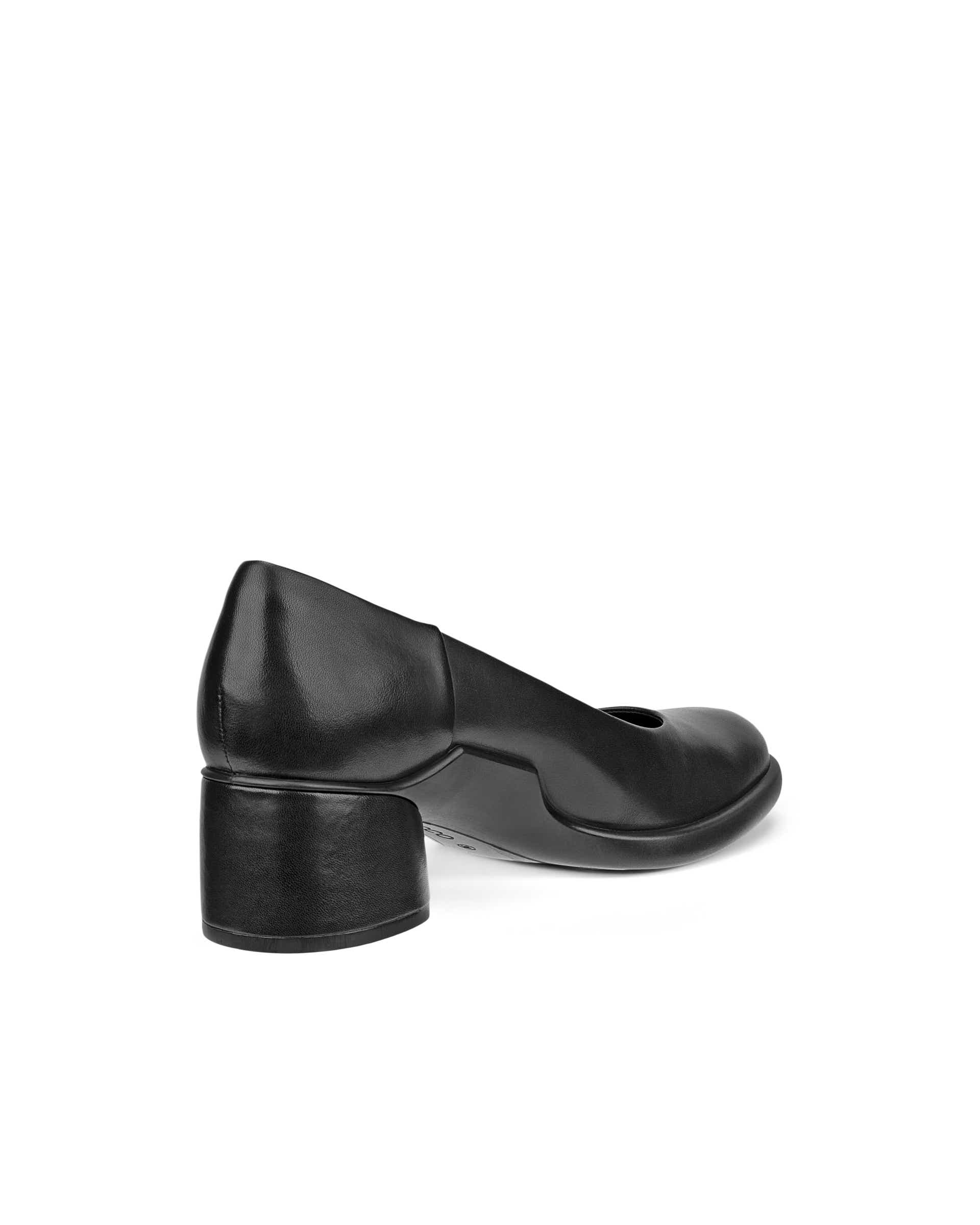 Women's ECCO® Sculpted LX 35 Leather Block-Heeled Pump | Black