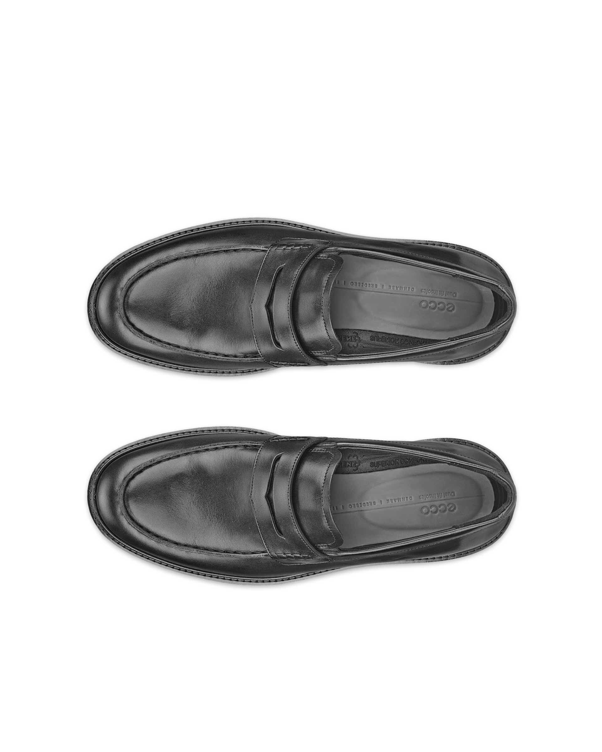 Men's ECCO® Metropole London Leather Penny Loafer | Black