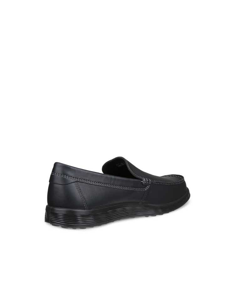 Men's ECCO® S Lite Moc Leather Moccasin | Black