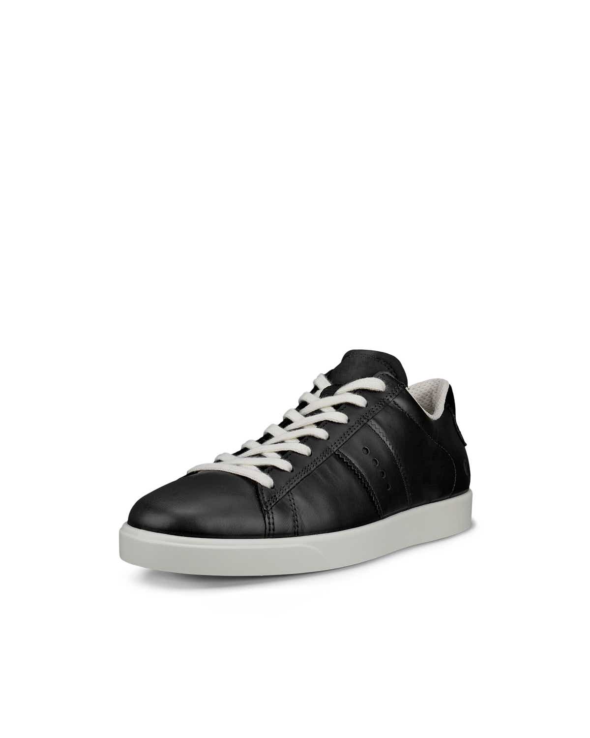 Women's ECCO® Street Lite Leather Sneaker | Black