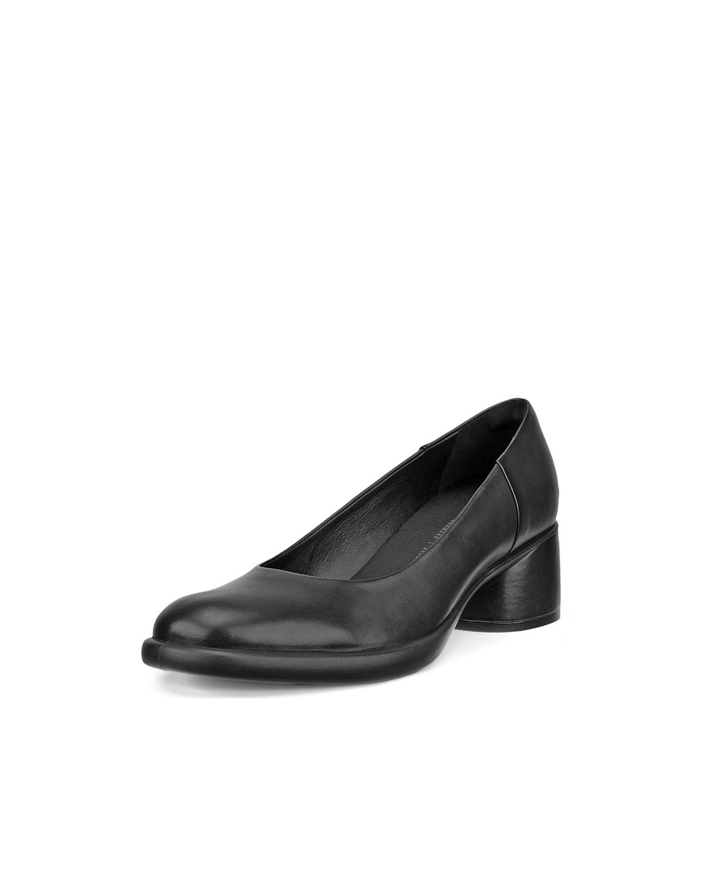 Women's ECCO® Sculpted LX 35 Leather Block-Heeled Pump | Black