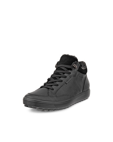Women's ECCO® Soft 7 Tred Nubuck Gore-Tex Mid-Cut Boot | Black