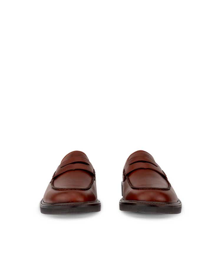 Men's ECCO® Metropole London Leather Penny Loafer | Brown