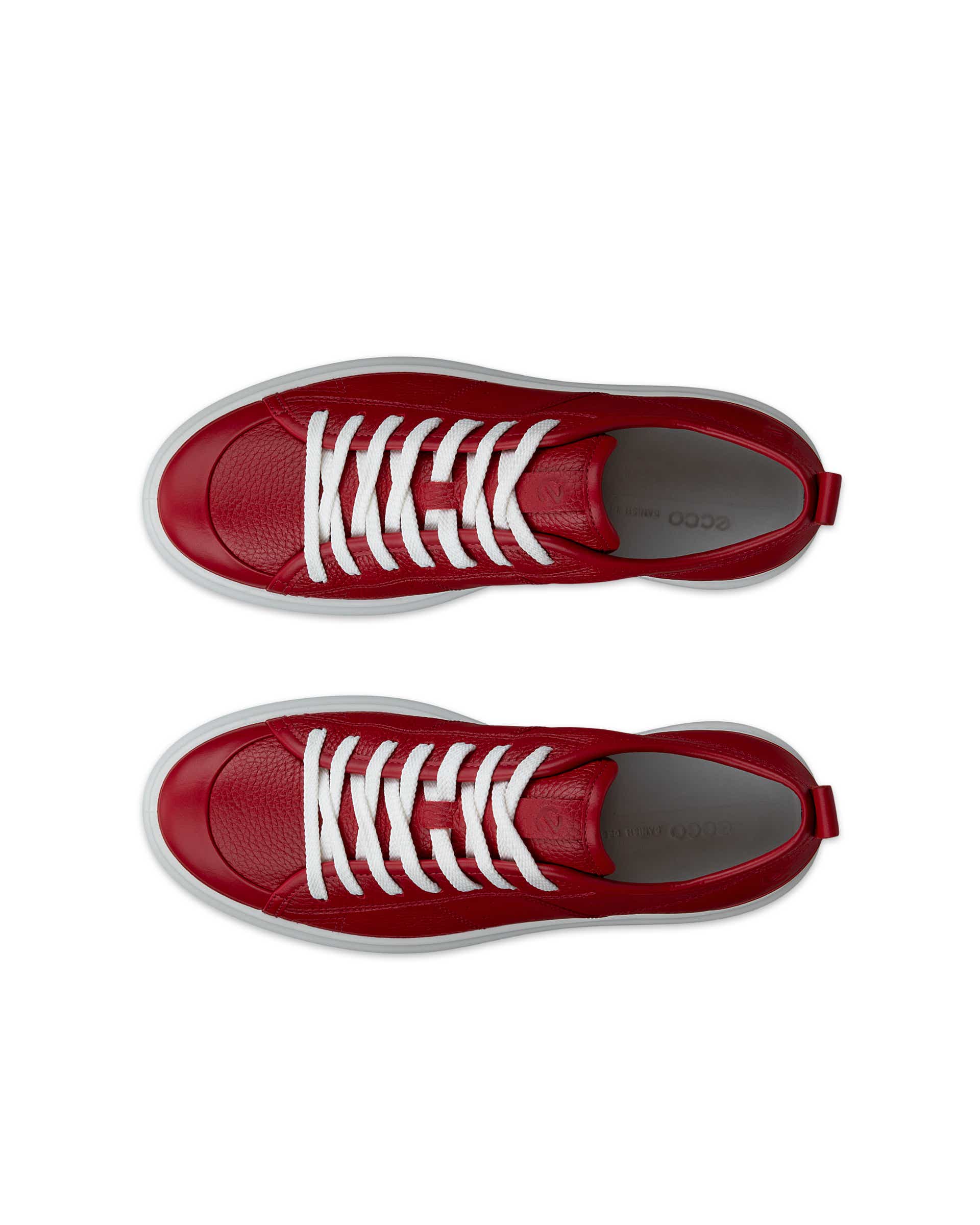 Women's ECCO® Street Ace Leather Sneaker | Red