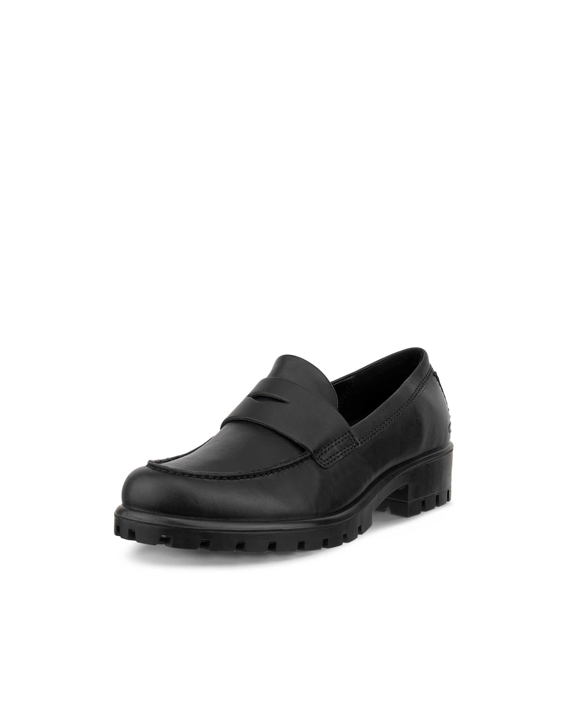 Women's ECCO® Modtray Leather Loafer | Black