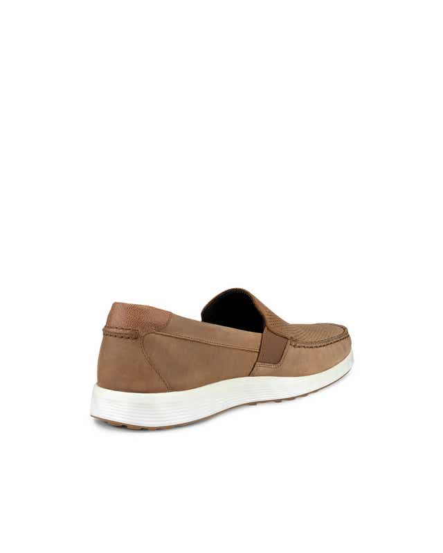 Men's ECCO® S Lite Moc Nubuck Moccasin | Brown