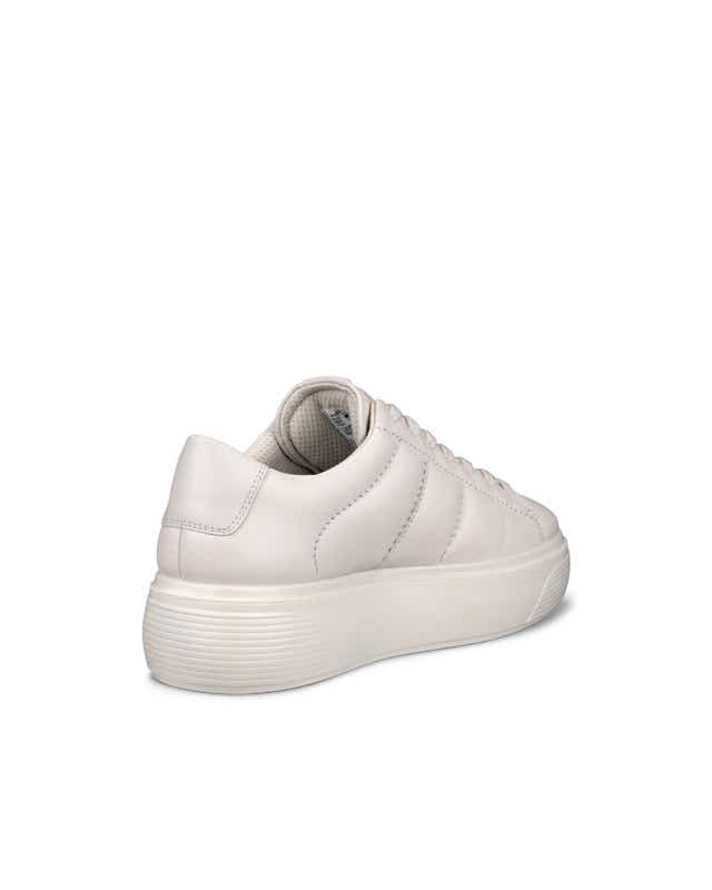 Women's ECCO® Street Platform Leather Platform Sneaker | Grey