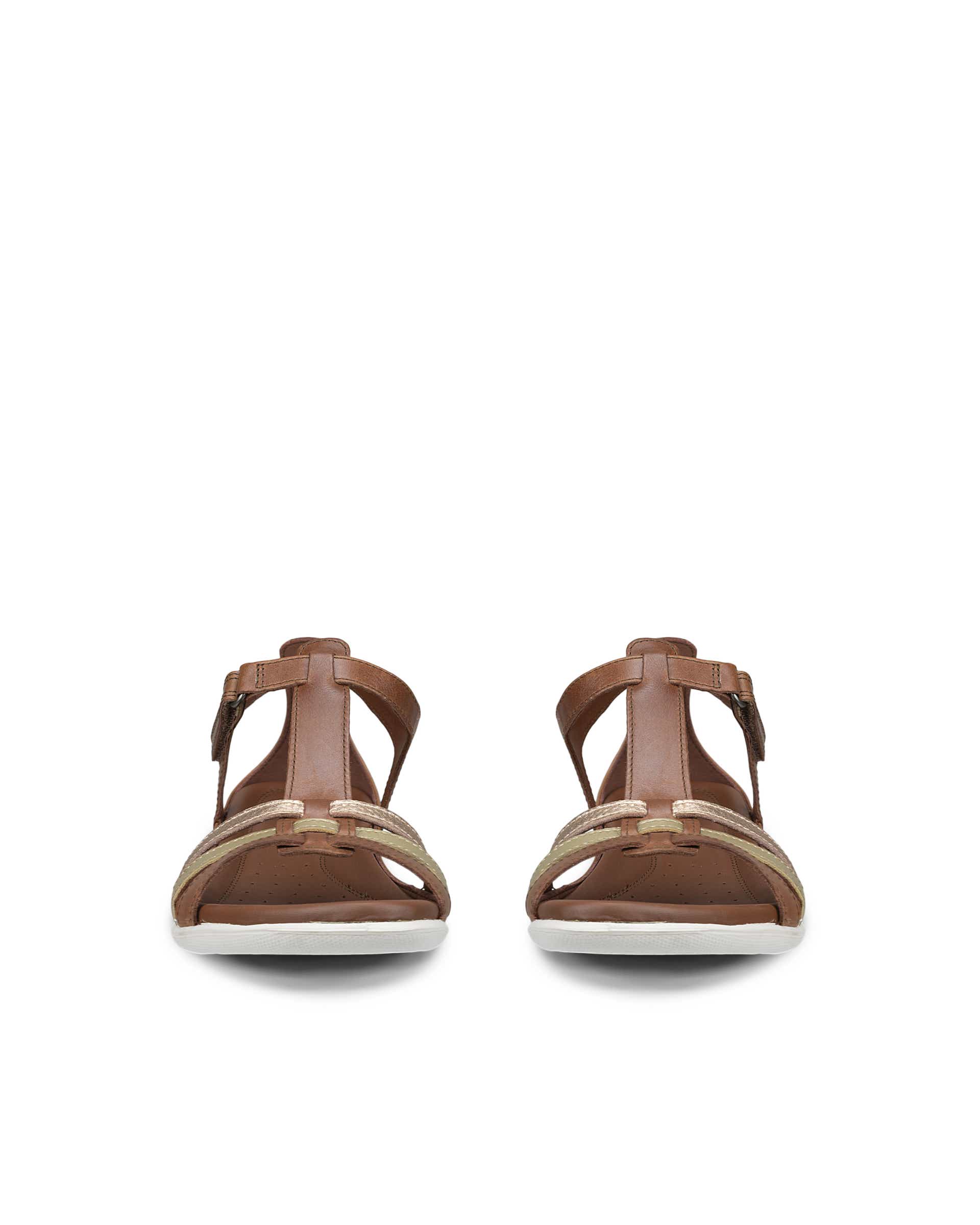 Women's ECCO® Flash Leather T-Bar Sandal | Brown