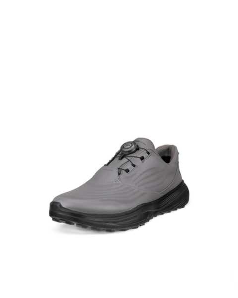 Men's ECCO® Golf LT1 BOA Leather Waterproof Shoe | Grey