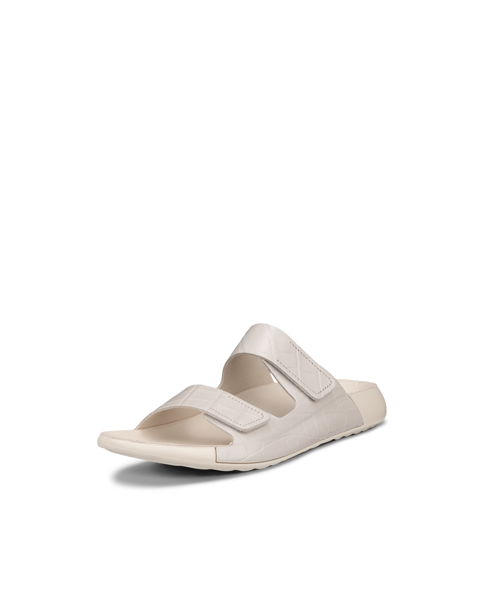 ECCO COZMO 2-STRAP WOMEN'S SLIDE SANDAL | Beige