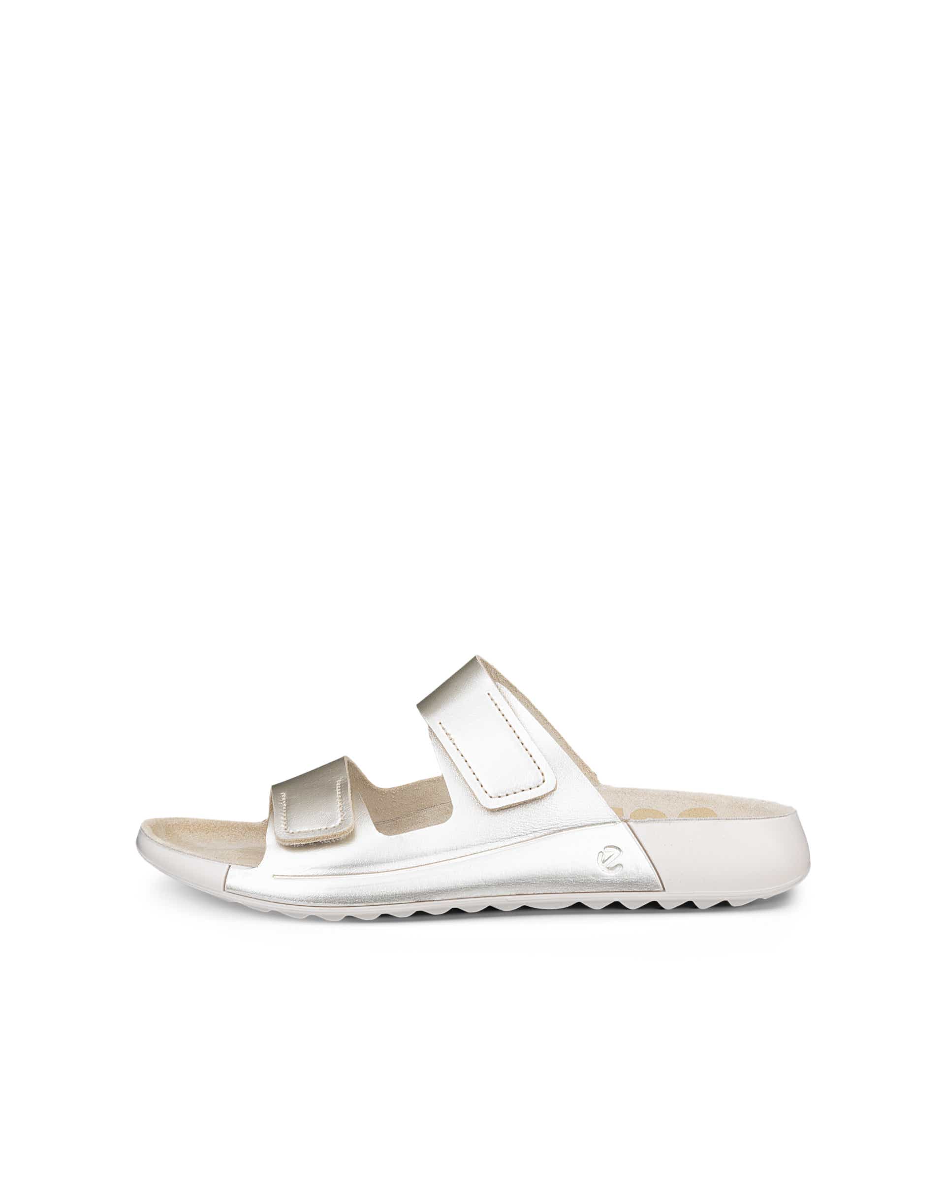 Women's ECCO® Cozmo Leather Two-Strap Sandal | Gold