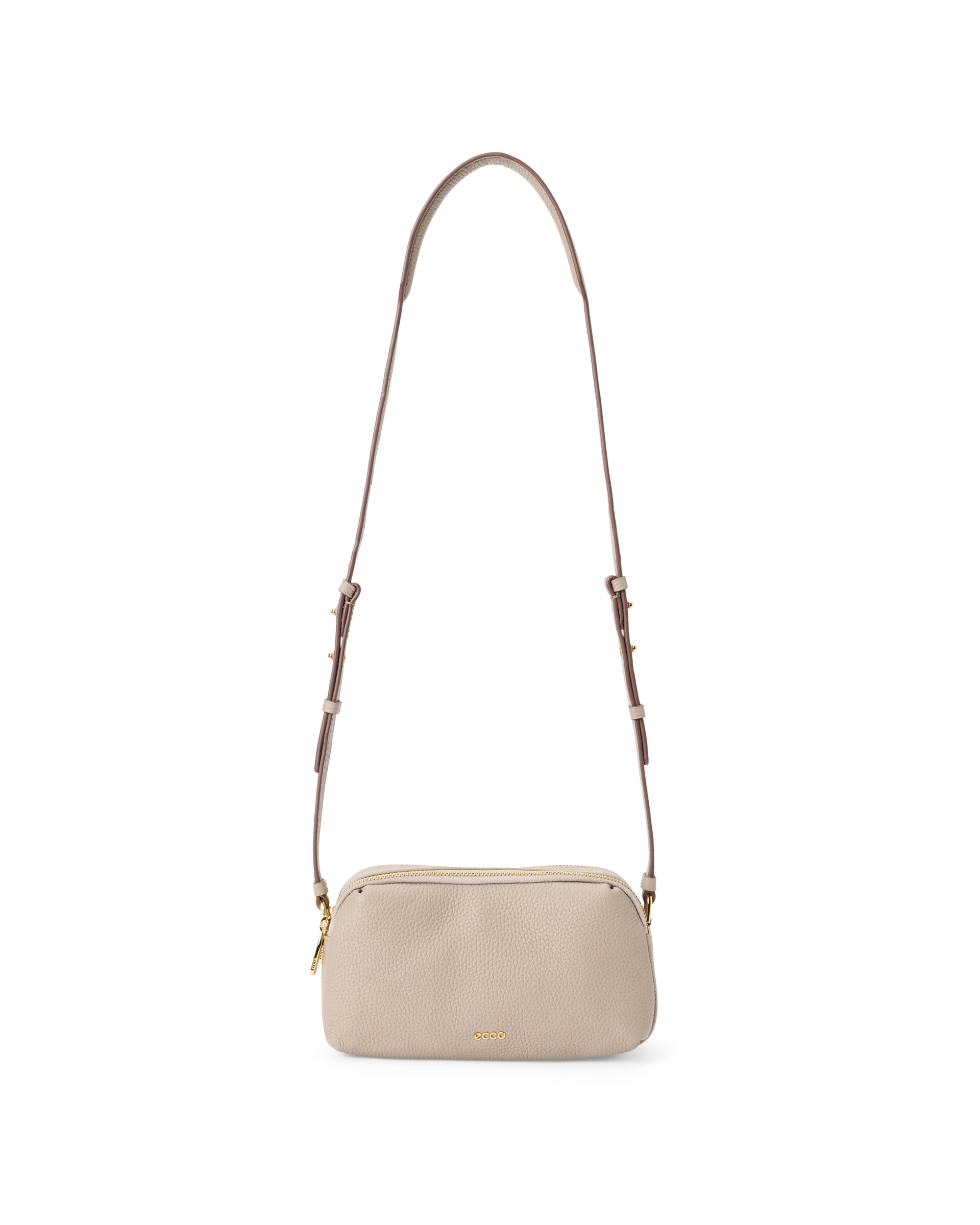 ECCO Camera Bag Curve レザーショルダーバッグ | ベージュ