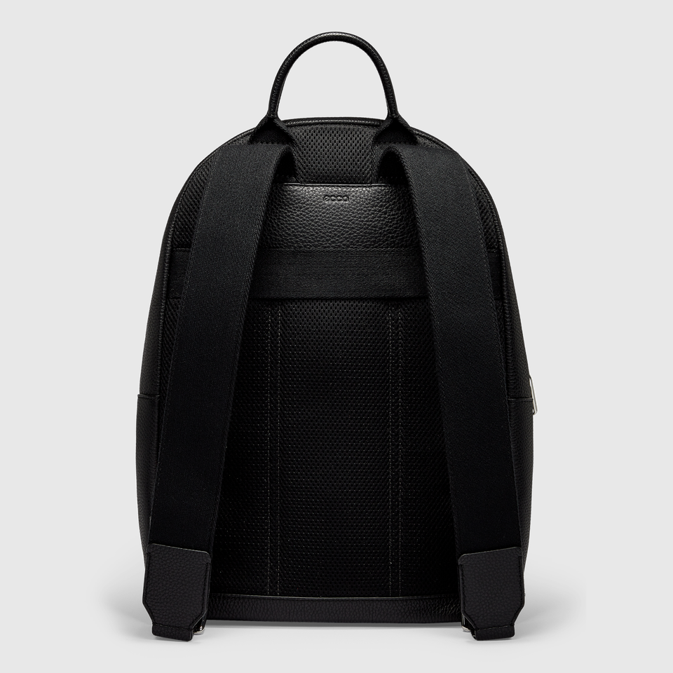 ECCO® Textureblock Leather Backpack | Black
