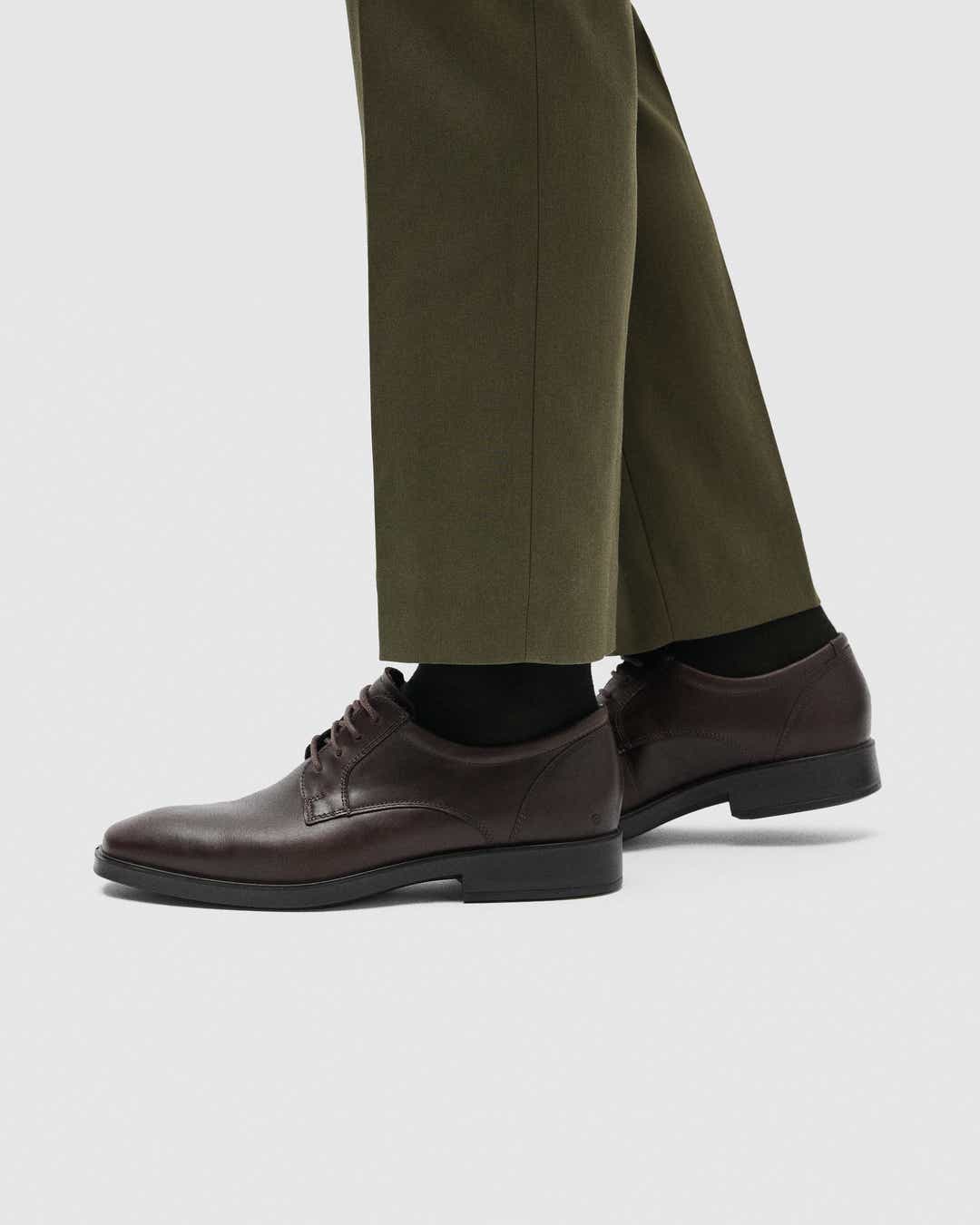 ECCO METROPOLE MILAN MEN'S DERBY SHOE | Brown
