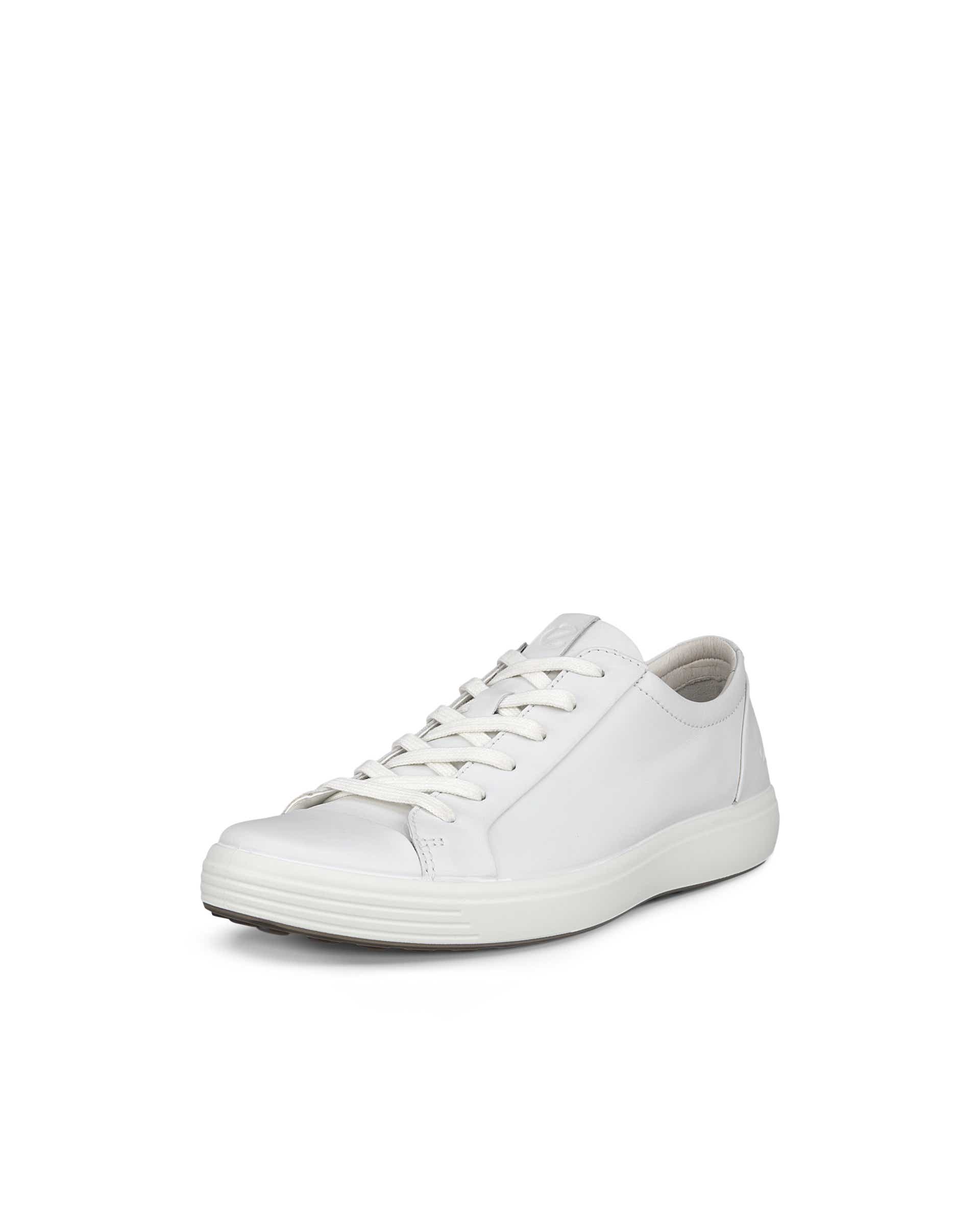 Men's ECCO® Soft 7 Leather Sneaker | White