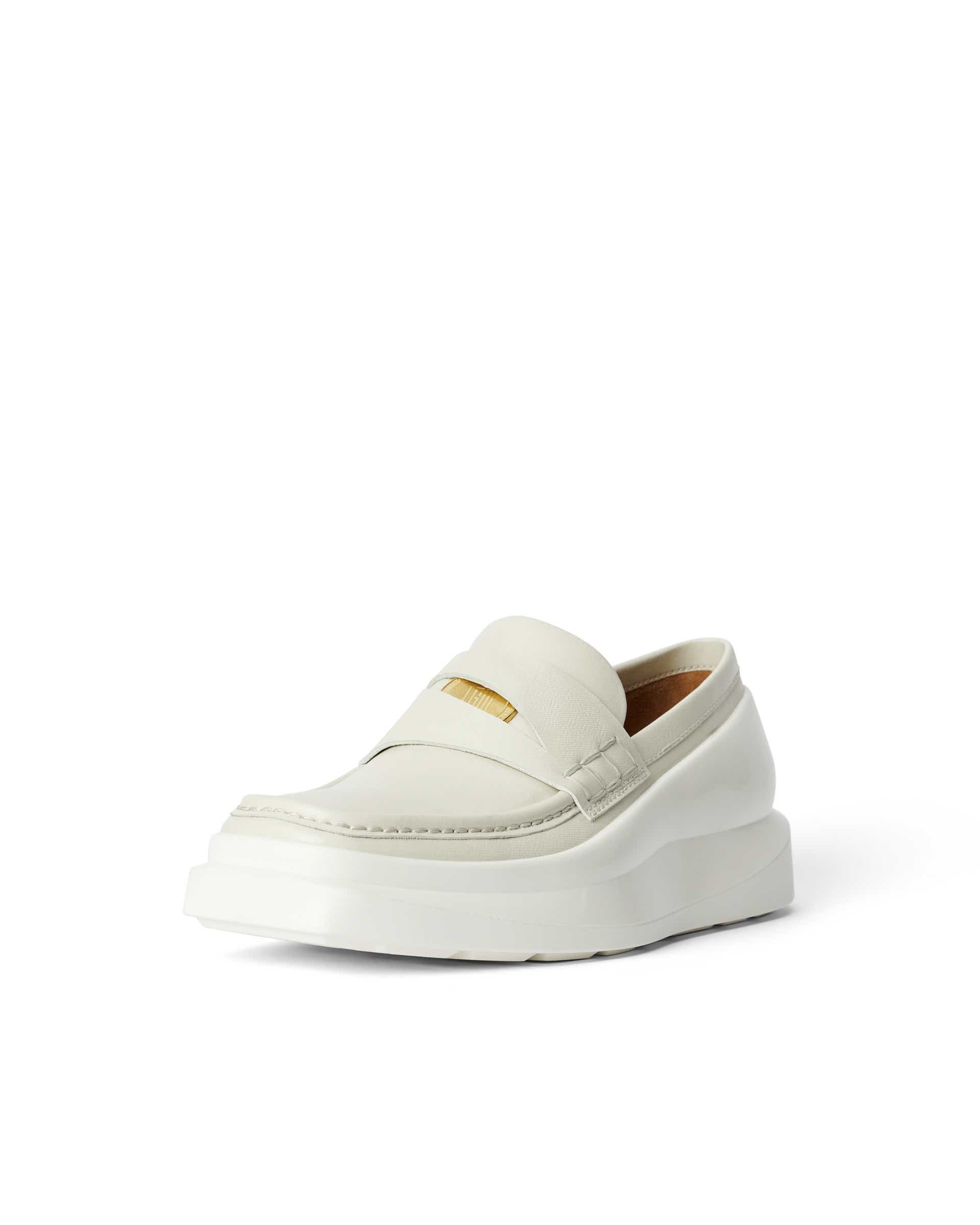 ECCO®.Kollektive Trucker Leather Loafer | White