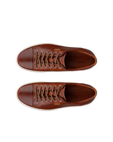 Men's ECCO® Soft 7 Leather Sneaker | Brown