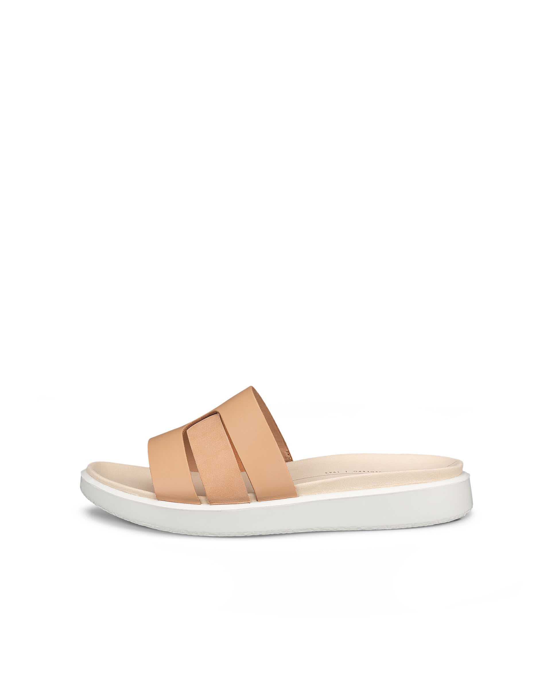 Womens Ecco® Flowt Nubuck Slide Brown