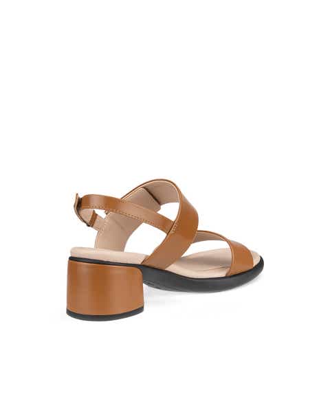 ECCO Sculpted LX 35 ウィメンズ レザーヒールサンダル | Brown