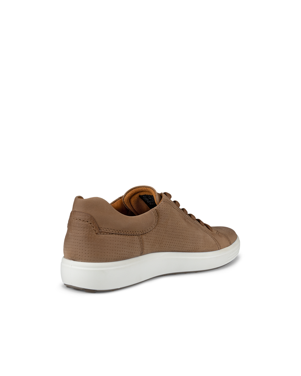 Men's ECCO® Soft 7 Nubuck Sneaker | Brown